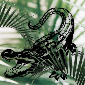 Florida Metal Works | Wall Decor | Metal Wall Hanging Alligator Decor 2 ...